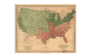 Free And Slave States Map – State, Territory, And City PopulationsThe ...